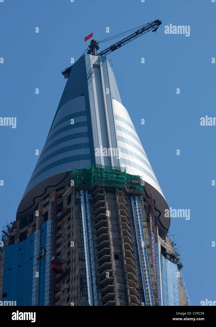 Kempinski Ryugyong Hotel, Hotel of Doom, Pyongyang, North Korea Stock ...