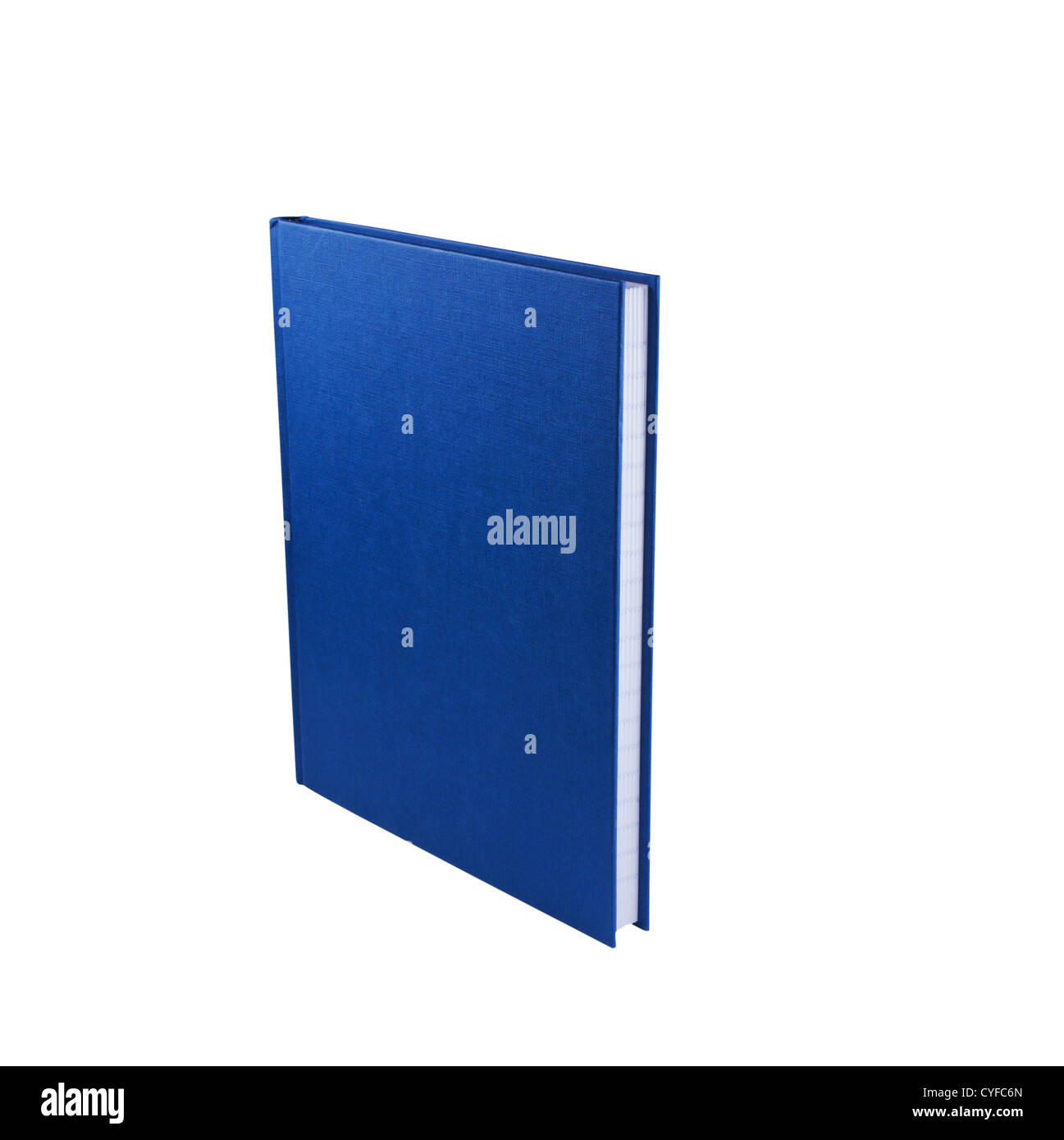 Closed blue notepad isolated on white background Stock Photo - Alamy