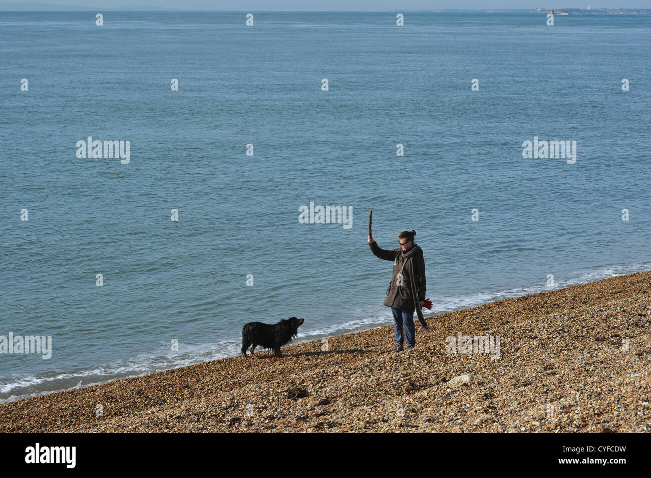 Throwing stick hi-res stock photography and images - Alamy
