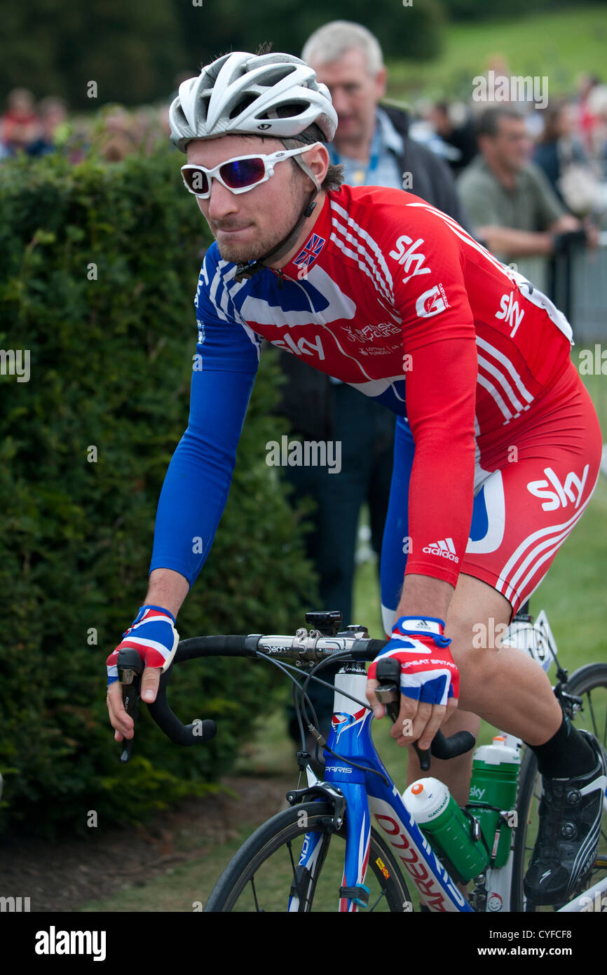 Bernhard Eisel from Team Sky at the 2012 Tour of Britain Cycle Race ...