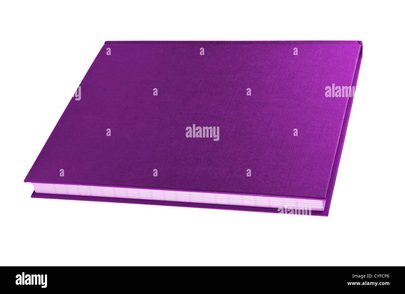 Closed purple notepad isolated on white background Stock Photo - Alamy