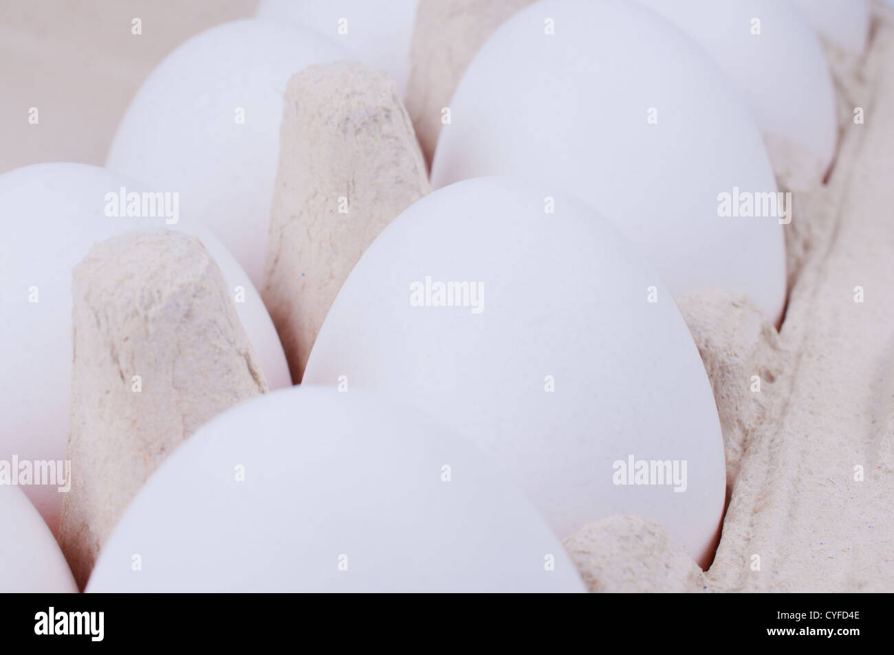 White eggs in carton hi-res stock photography and images - Alamy