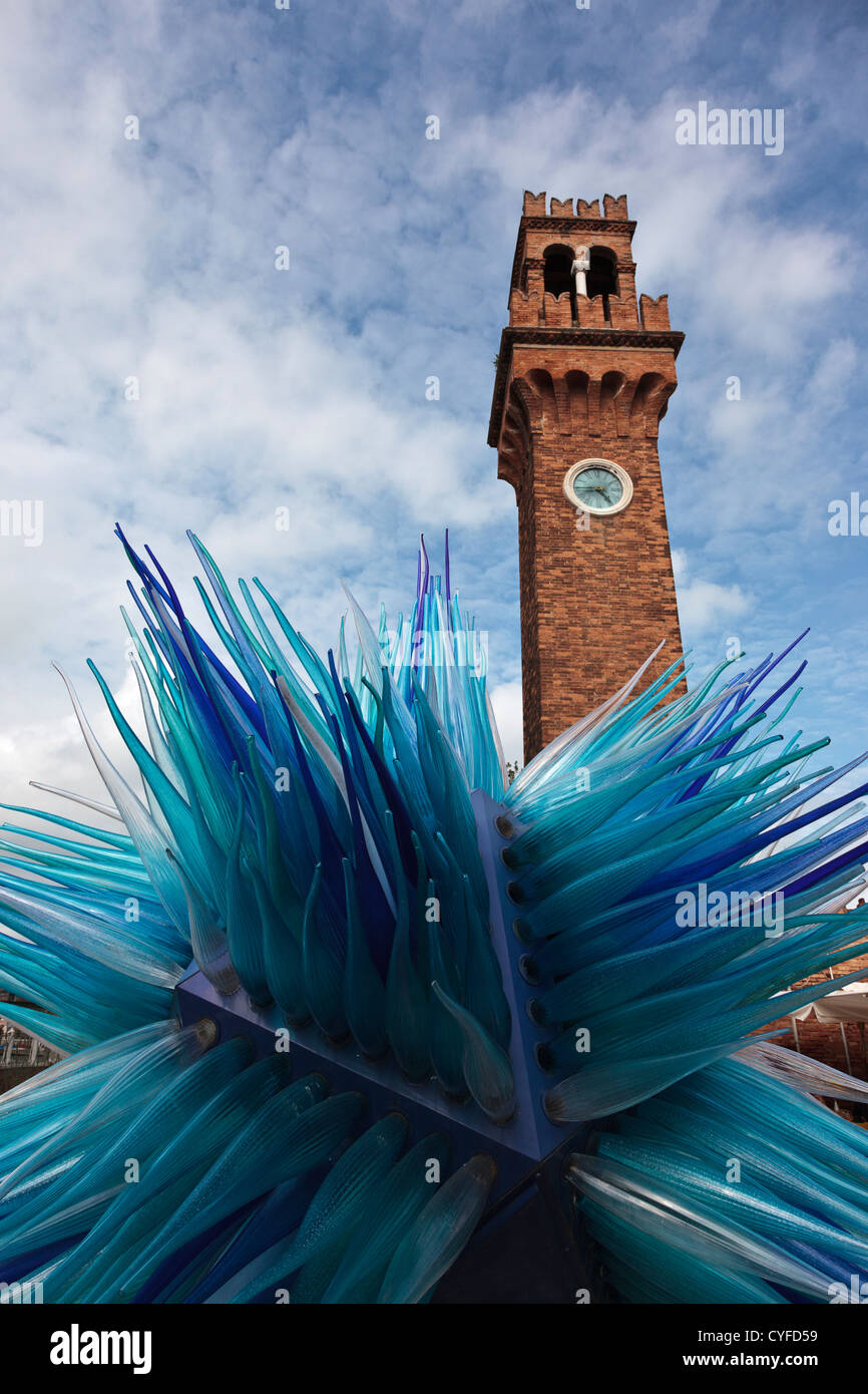 Clock tower glass sculpture hi-res stock photography and images - Alamy