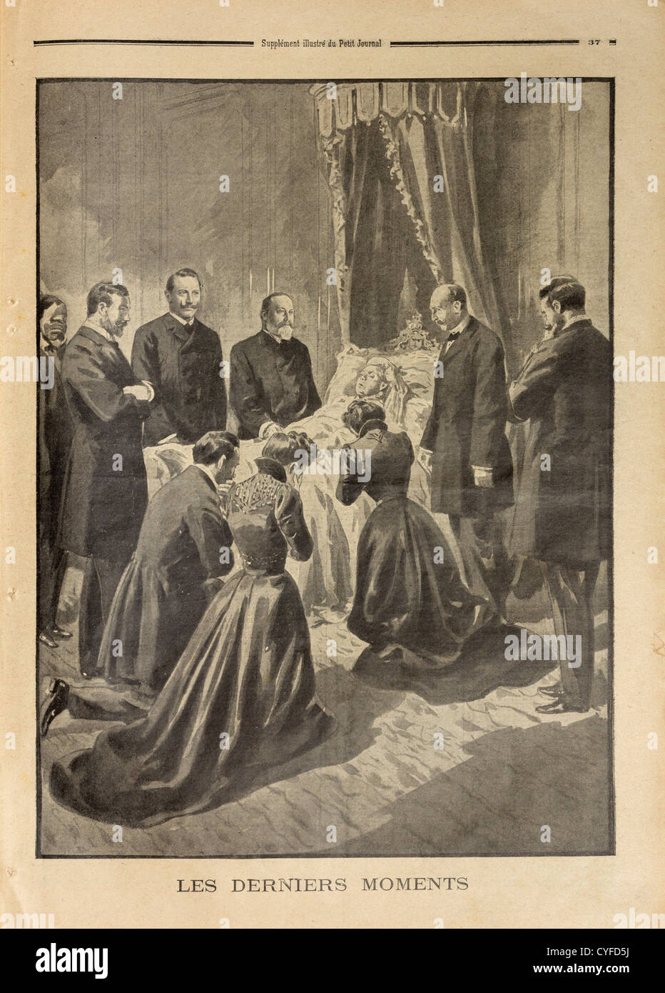 The moment of Queen Victoria's death depicted inside French 'Le Petit ...