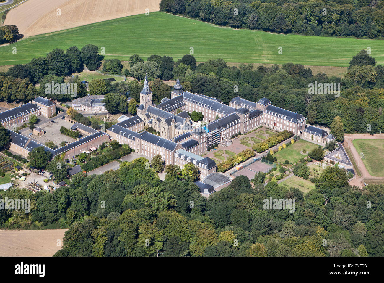 The Netherlands, Kerkrade, former abbey and monastery called Rolduc ...