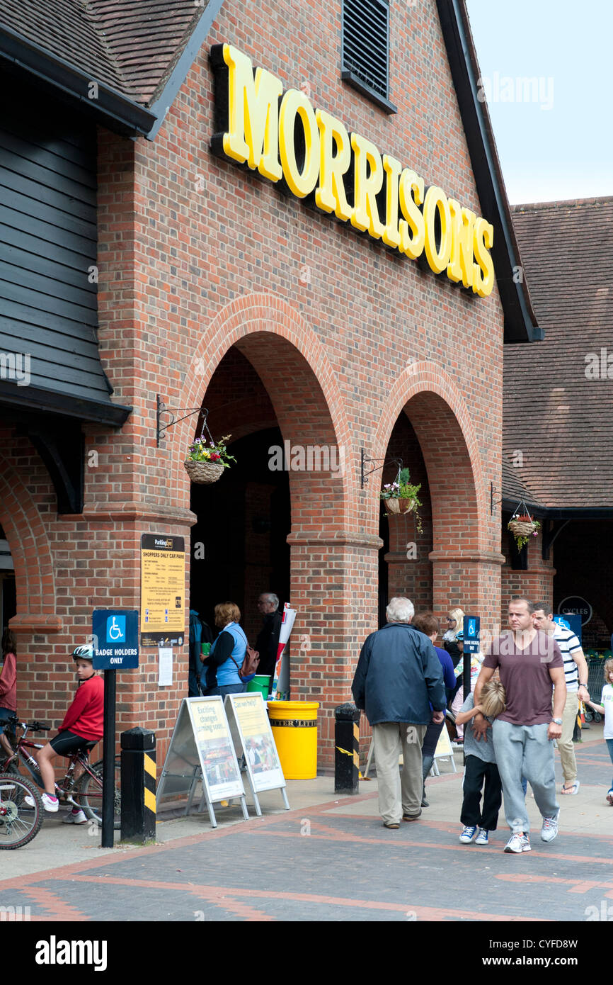 Entrance morrisons supermarket hi-res stock photography and images - Alamy