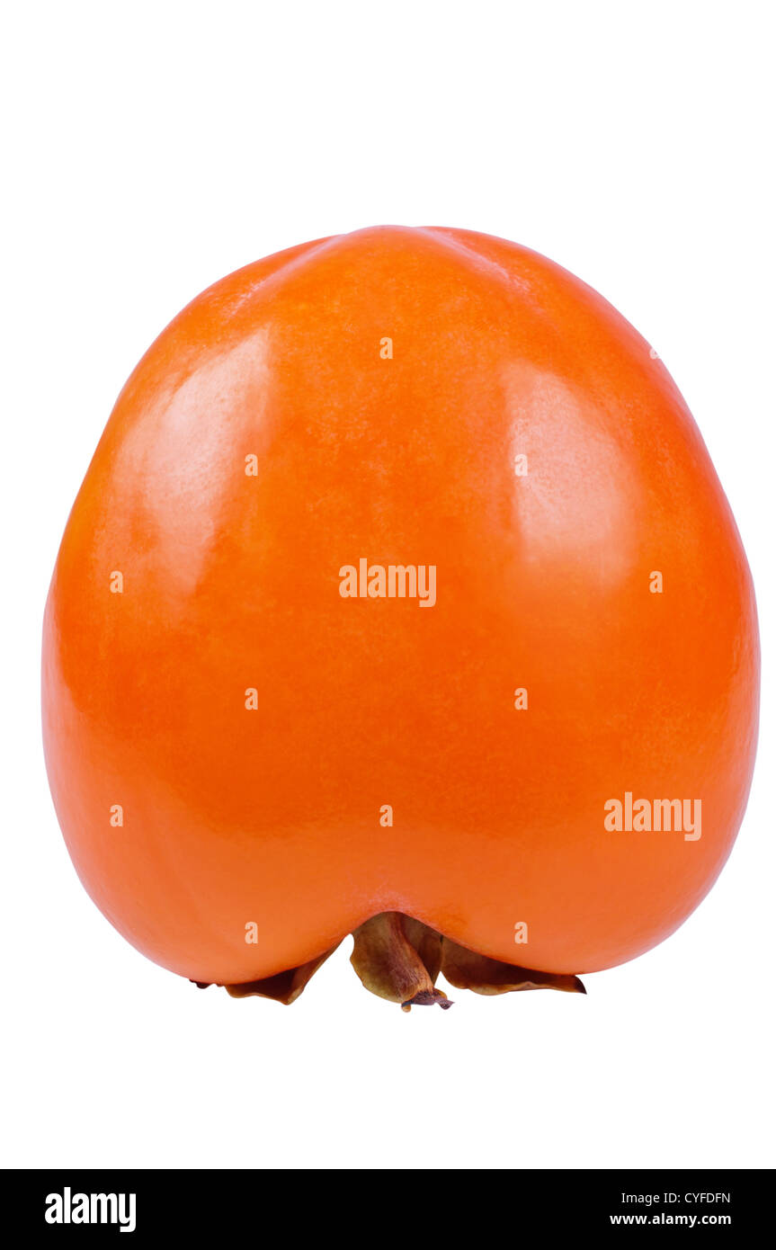 Persimmon isolated on white hi-res stock photography and images - Alamy