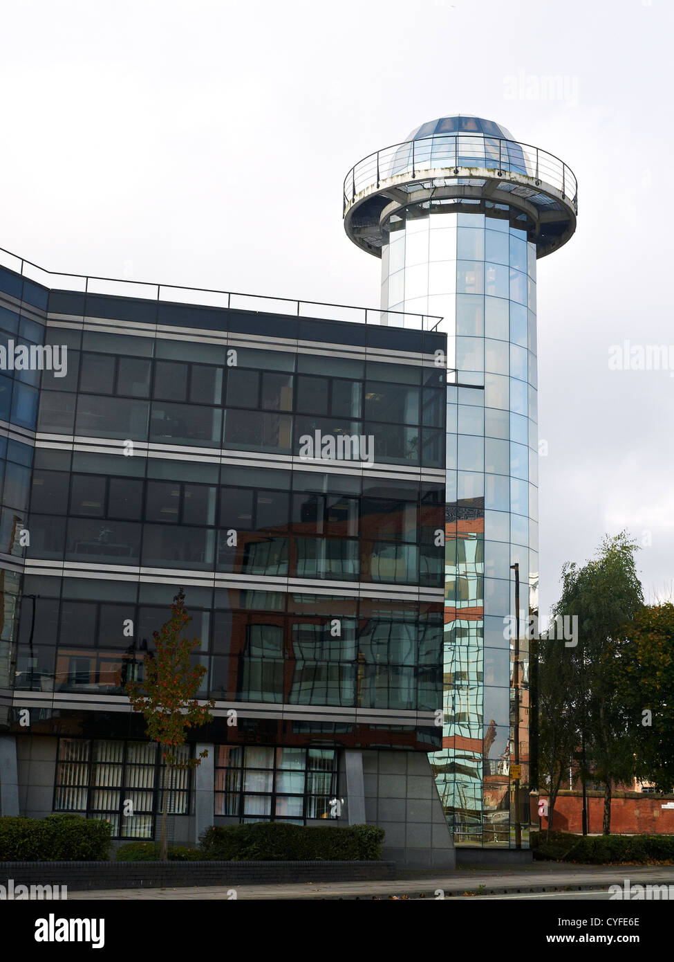 Detail of No 1 City Road building in Manchester UK Stock Photo - Alamy