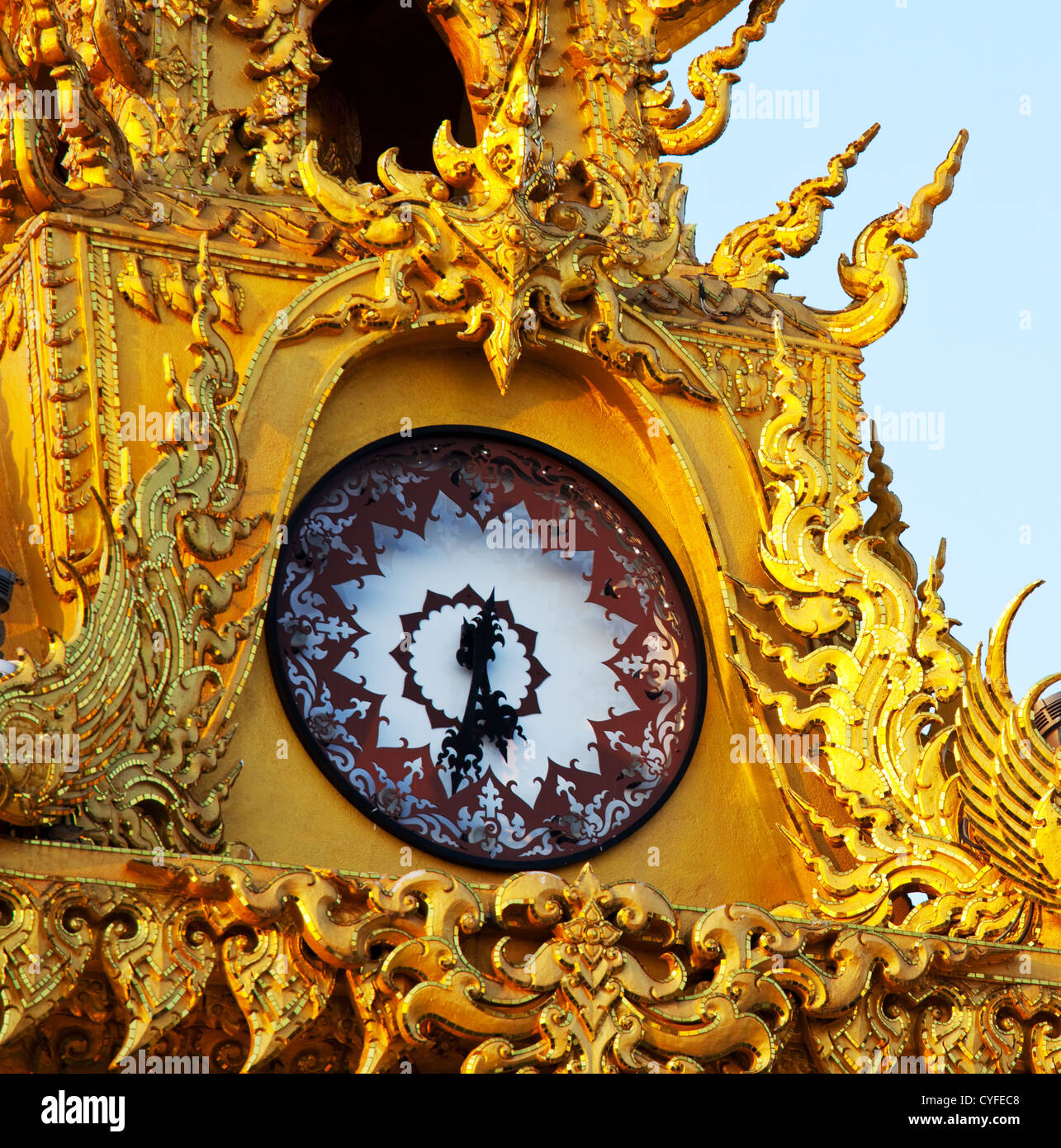 clock in Chiangrai,Thailand Stock Photo - Alamy