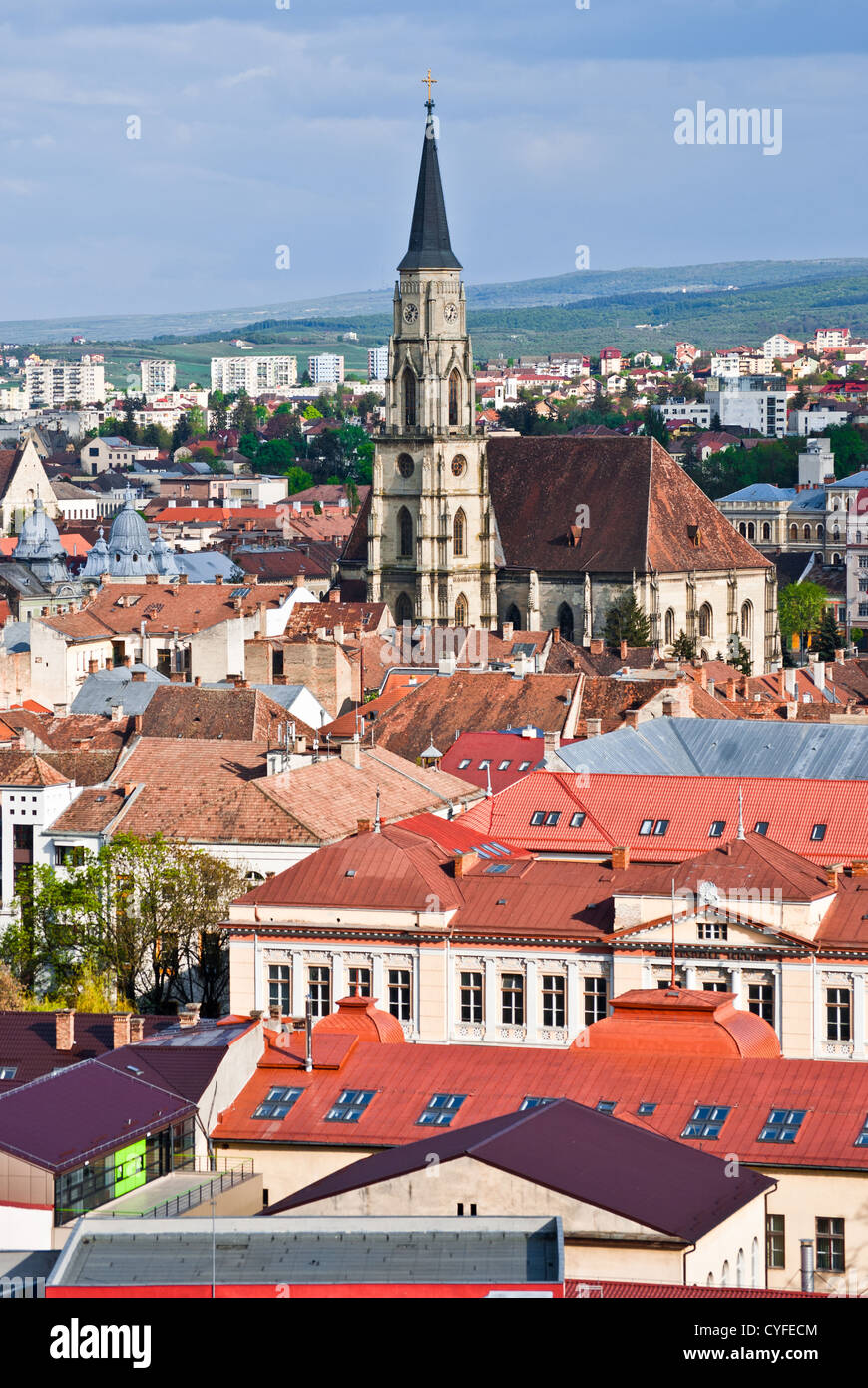 St. Michael's Church, largest Gothic-style church in Cluj, Romania ...