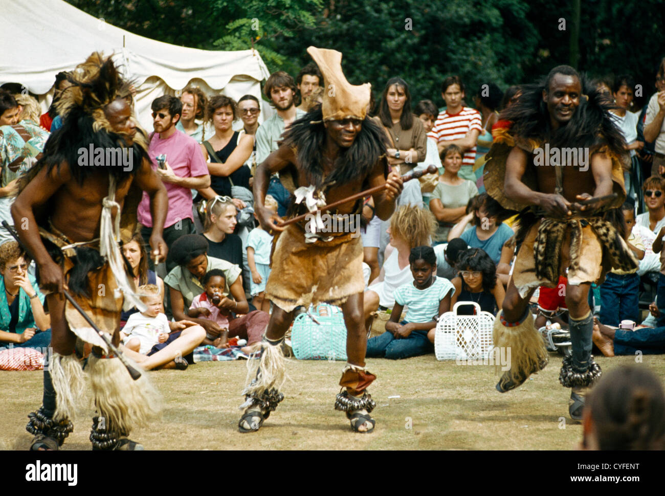 zimbabwean Dance Troupe Wearing Ankle Bells Stock Photo - Alamy