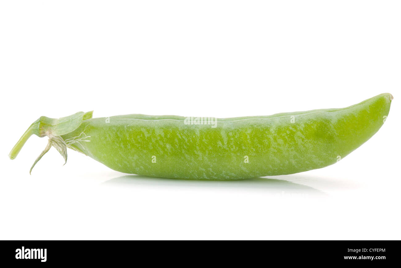 Ripe pea vegetable. Isolated on white background Stock Photo - Alamy