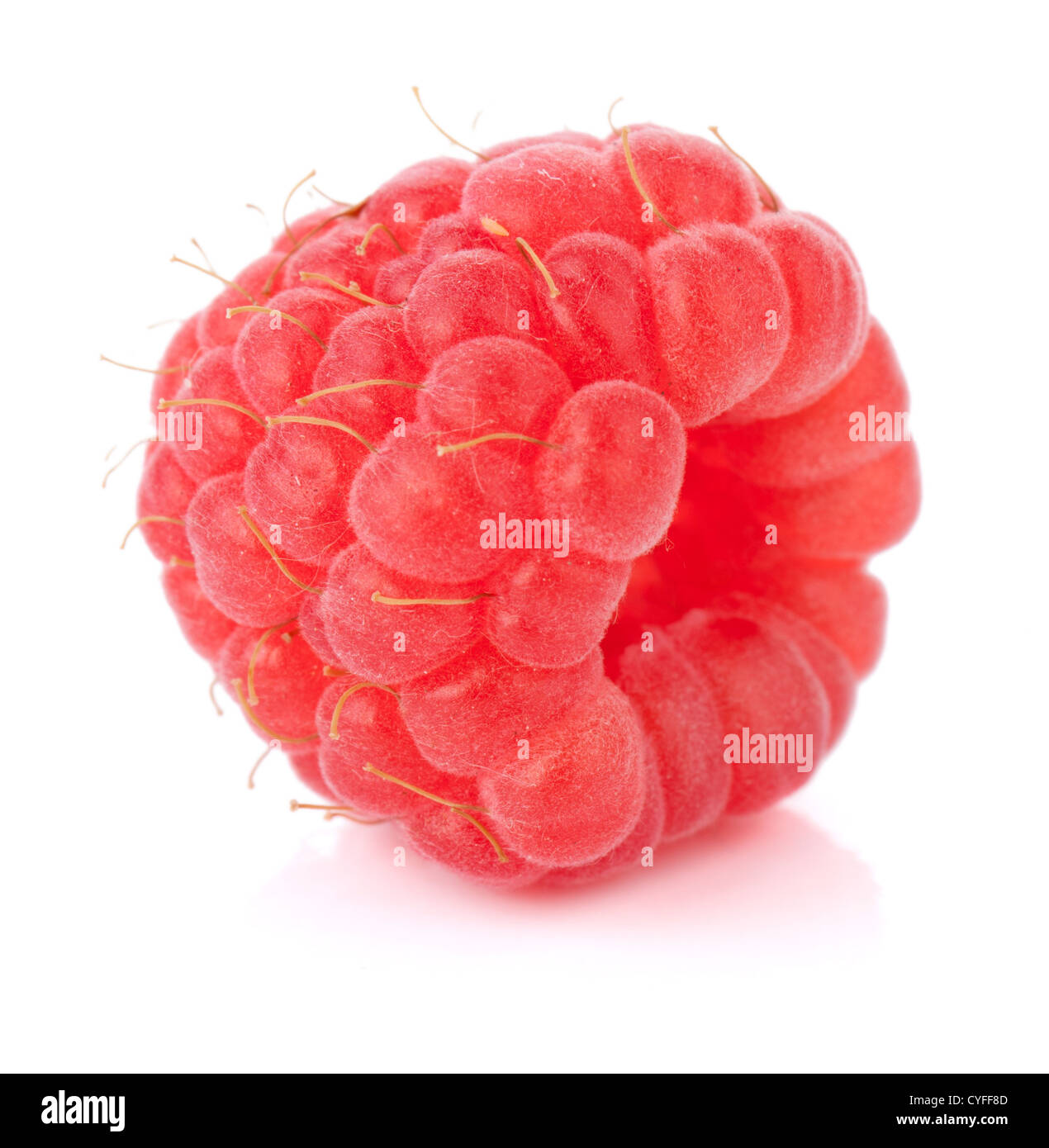 Fresh raspberry. Isolated on white background Stock Photo - Alamy