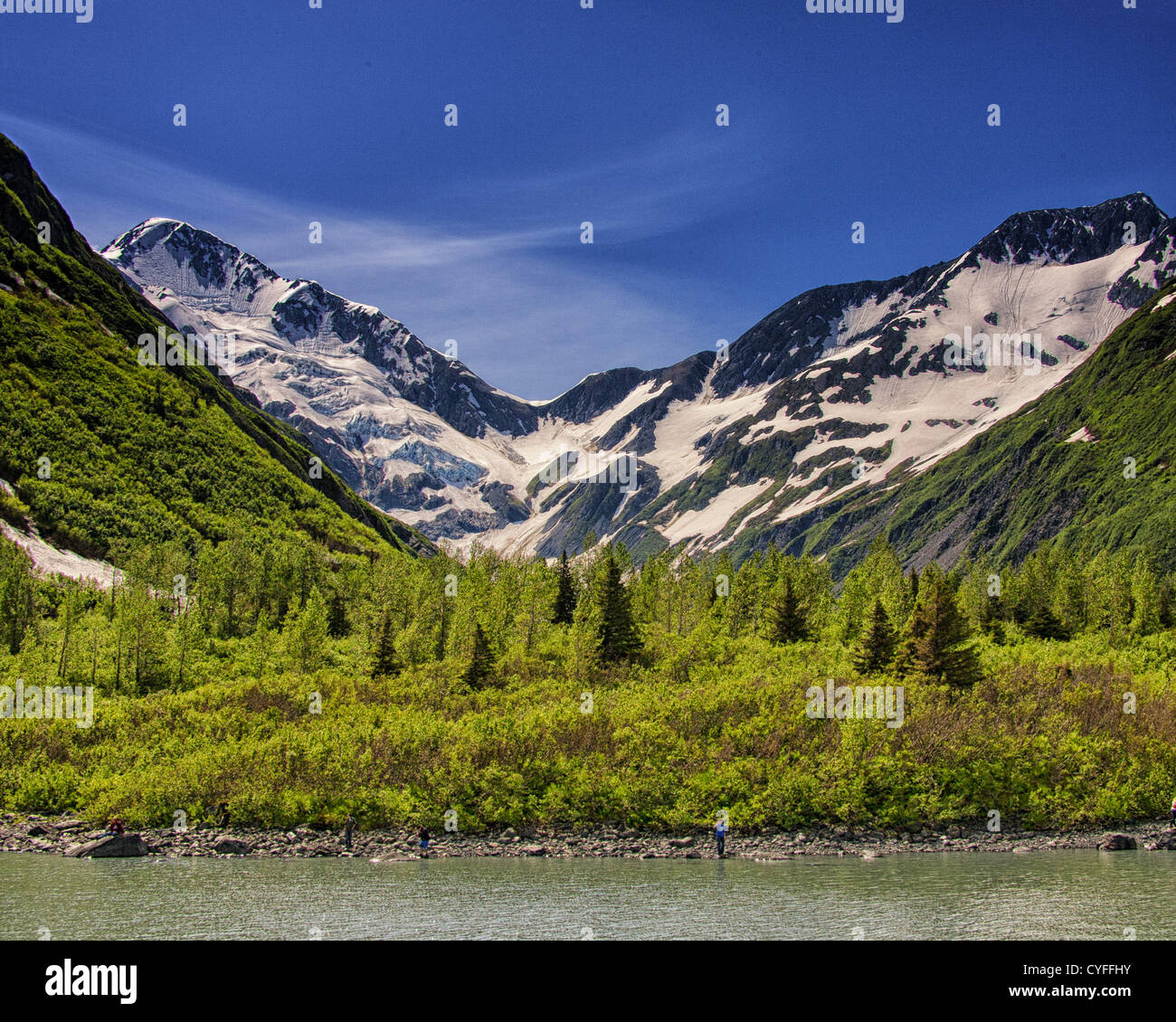 Portage glacier receding hi-res stock photography and images - Alamy