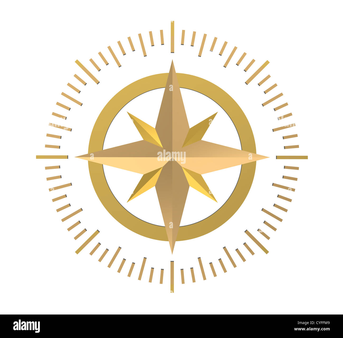 Compass isolated on white background, 3d render Stock Photo - Alamy