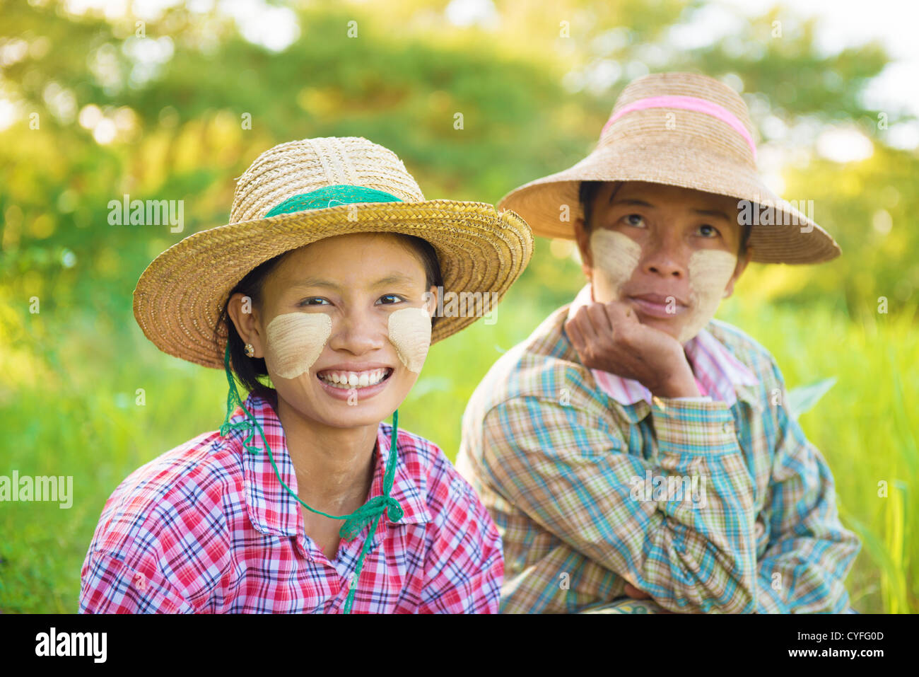 Farmer worker taking rest hi-res stock photography and images - Alamy
