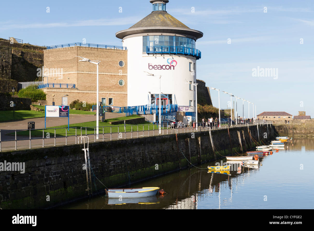 The Beacon Centre in Whitehaven harbour Cumbria Stock Photo - Alamy