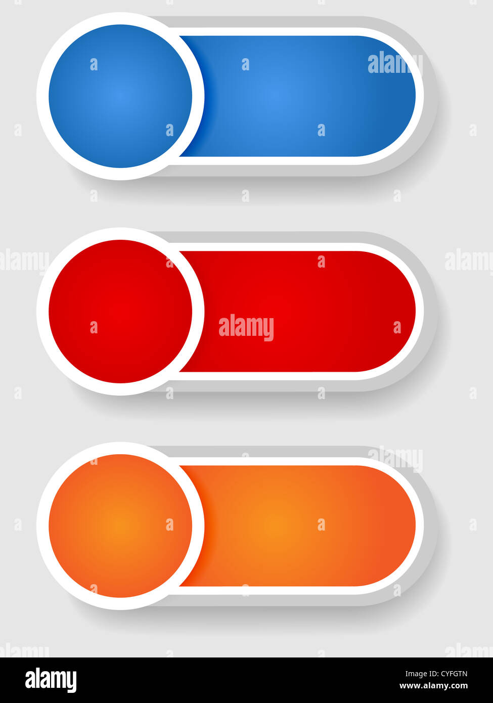 Blank label with shadow Stock Photo - Alamy