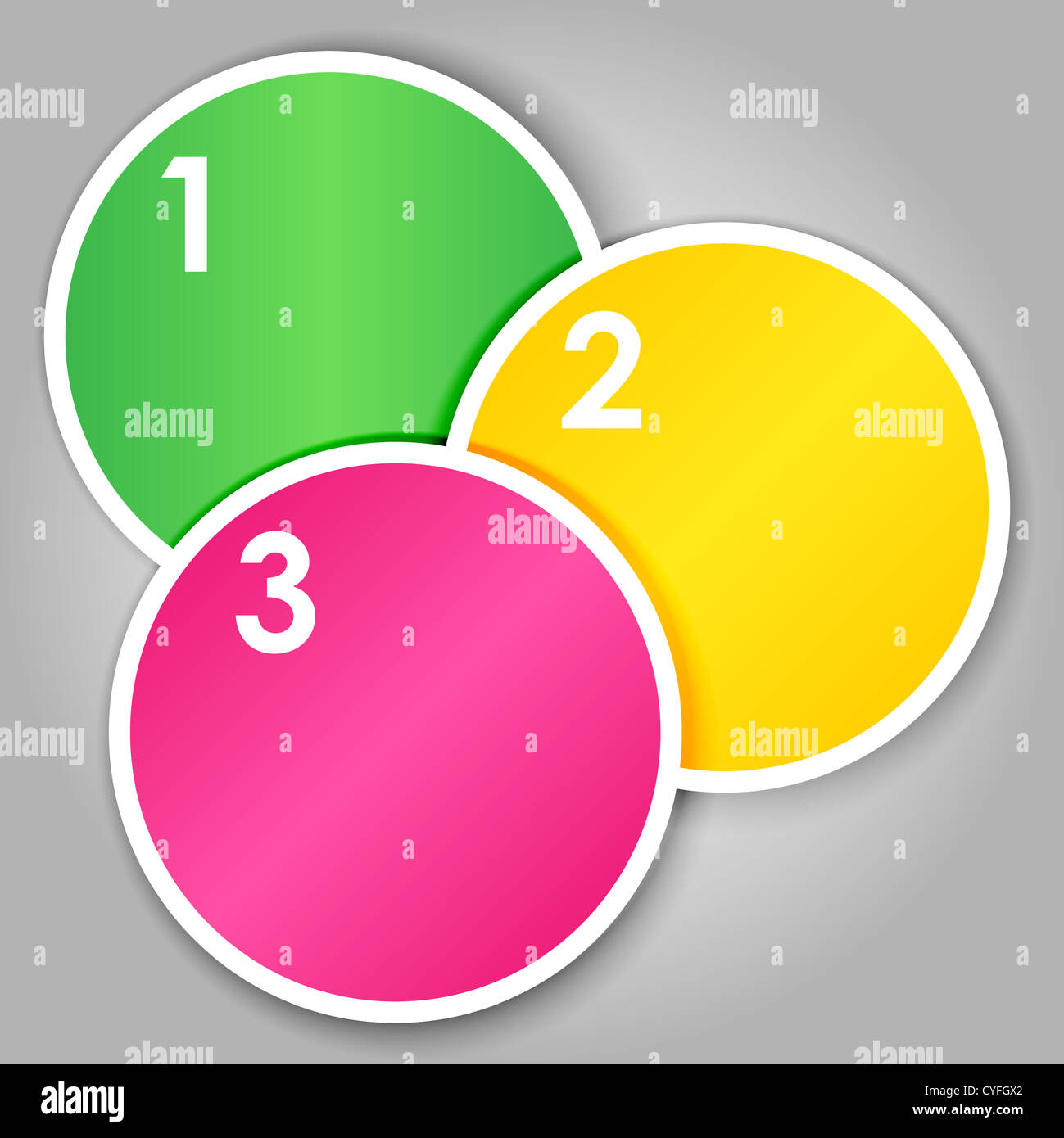 Round label with numbers Stock Photo - Alamy