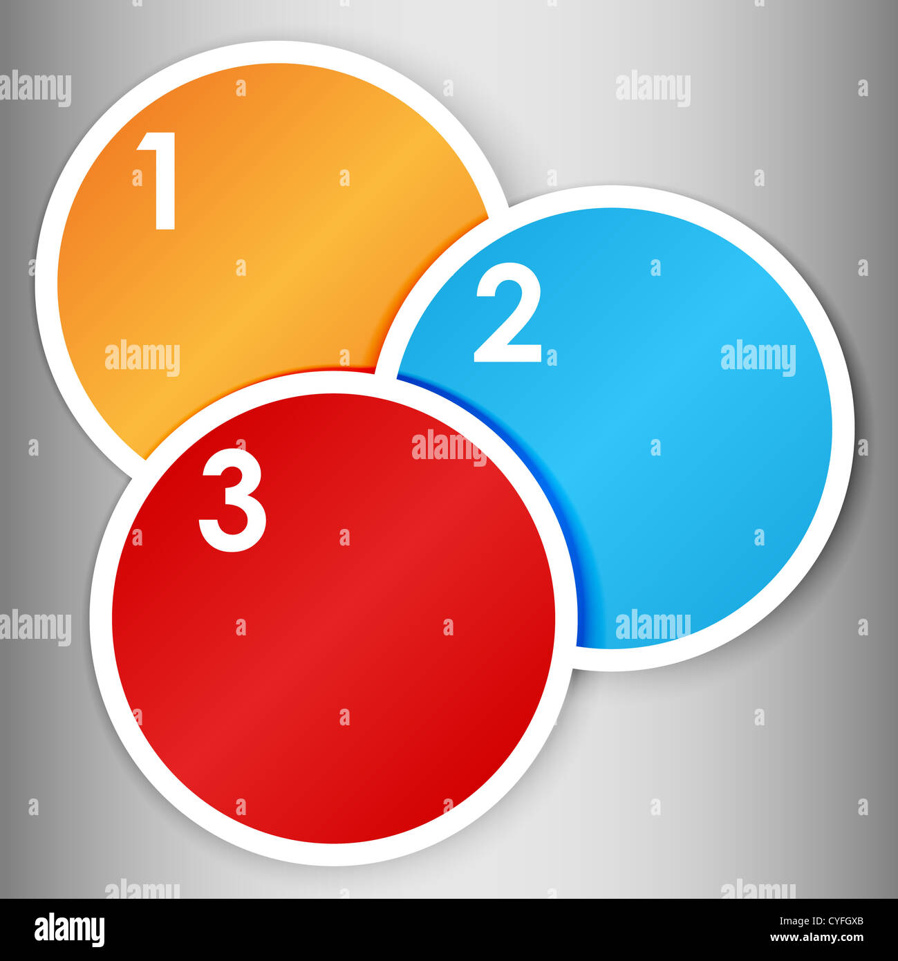 Round label with numbers Stock Photo - Alamy