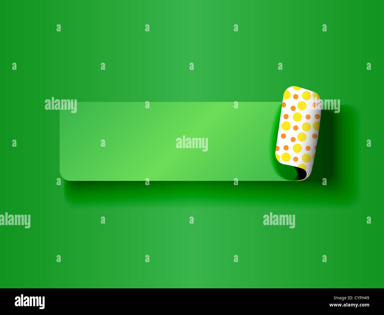 Cute peeling off label or sticker, green ones with white backing and ...