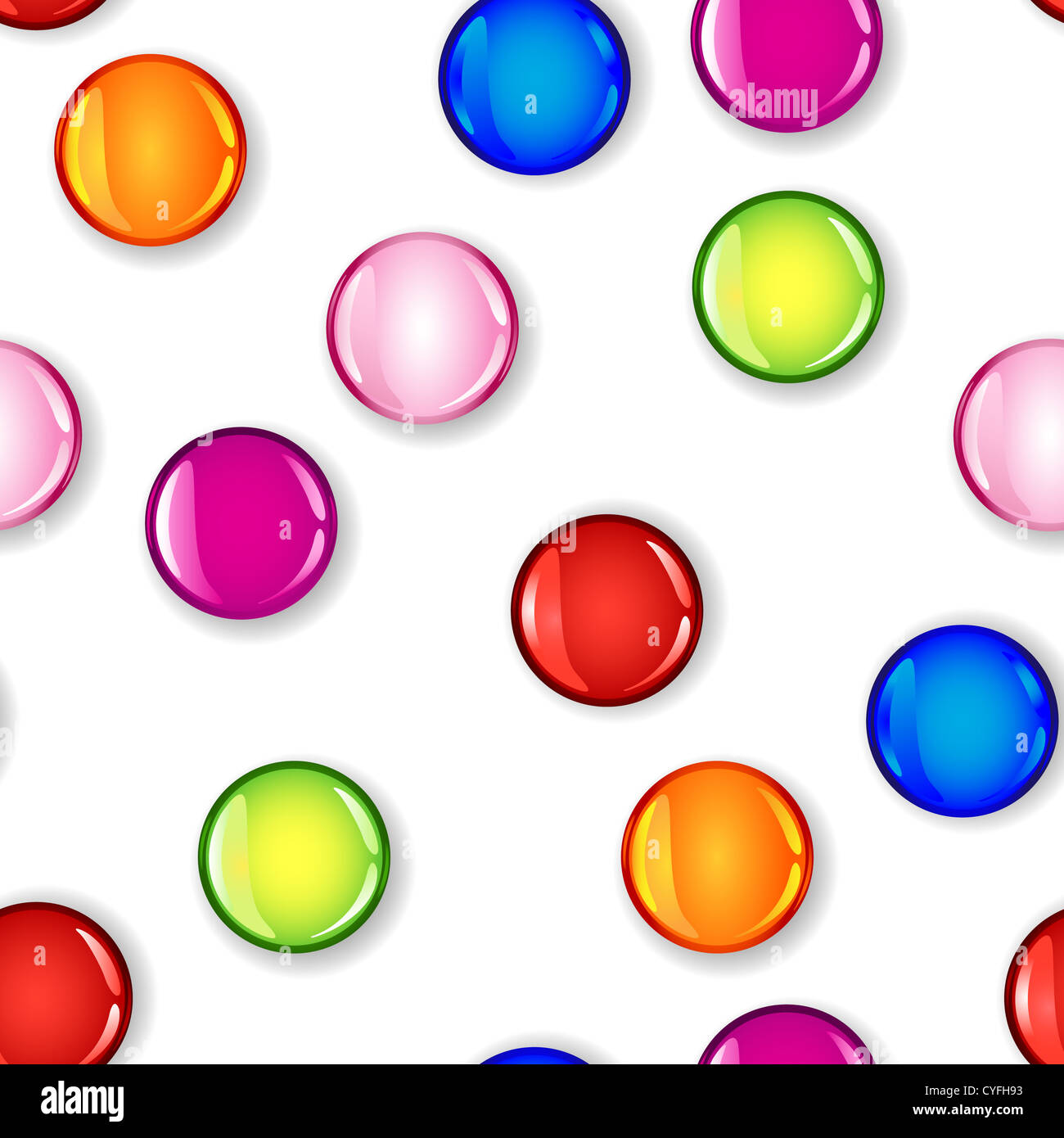 Seamless pattern made of colorful bubbles with shadow Stock Photo - Alamy