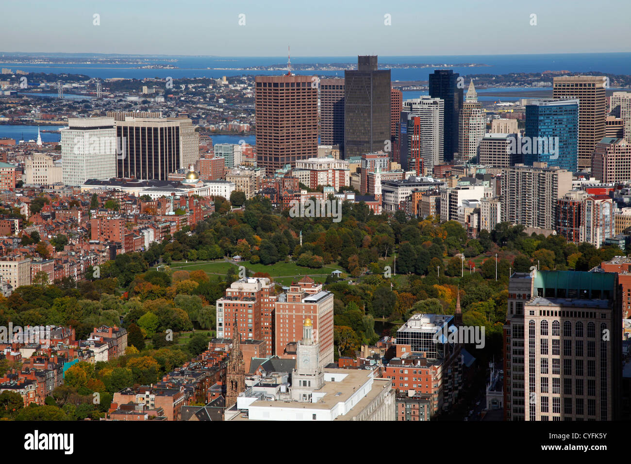 Boston common aerial hi-res stock photography and images - Alamy