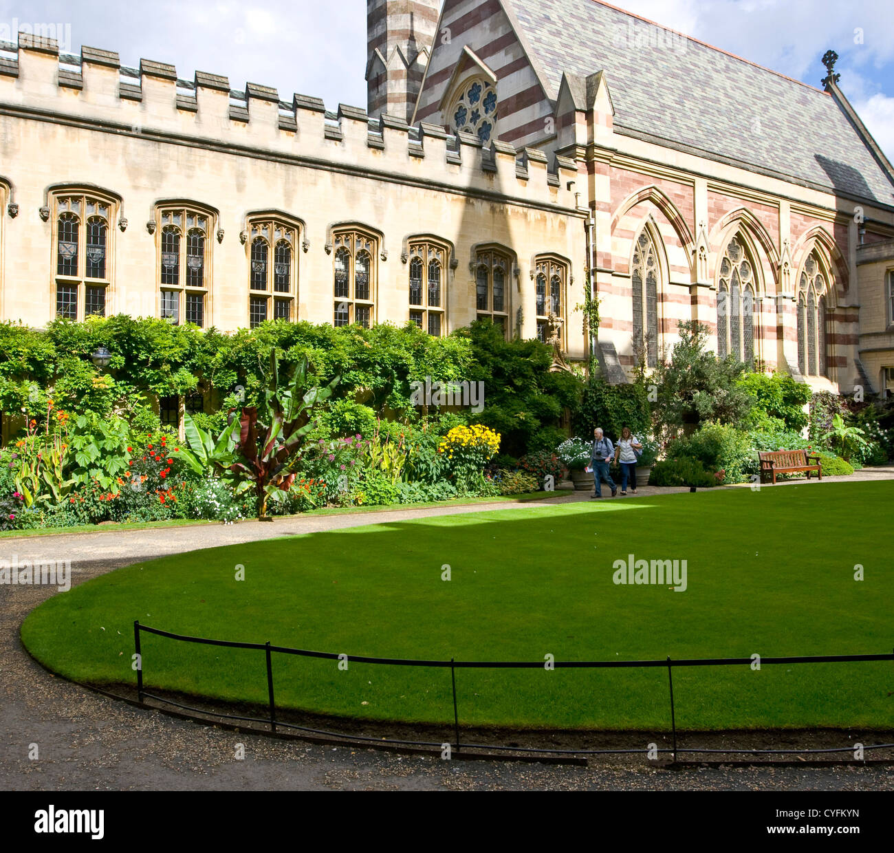 Balliol College front quadrangle and chapel Oxford Oxfordshire England ...