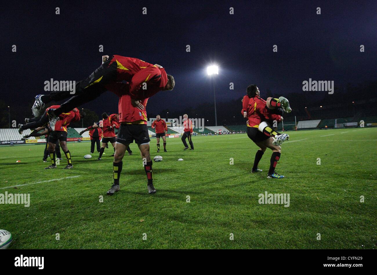 Gdansk, Poland 3rd, November 2012 Rugby FIRA Championship , European ...
