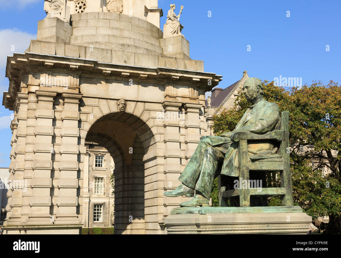 Trinity college statue hi-res stock photography and images - Alamy