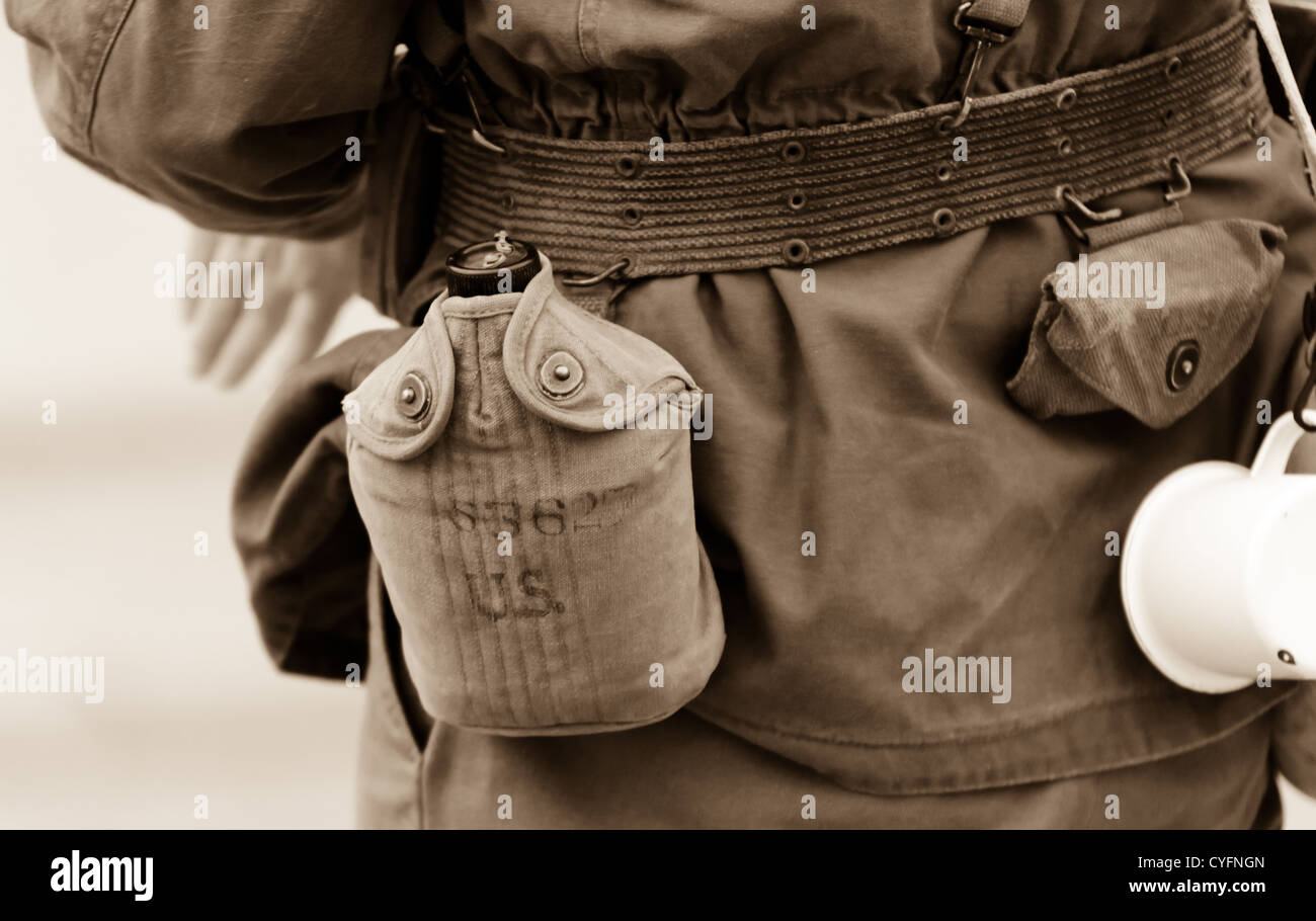 Soldier with canteen hi-res stock photography and images - Alamy