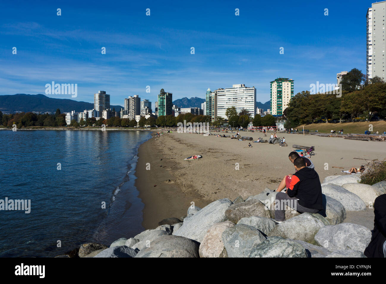 Vancouver english bay beach hi-res stock photography and images - Alamy
