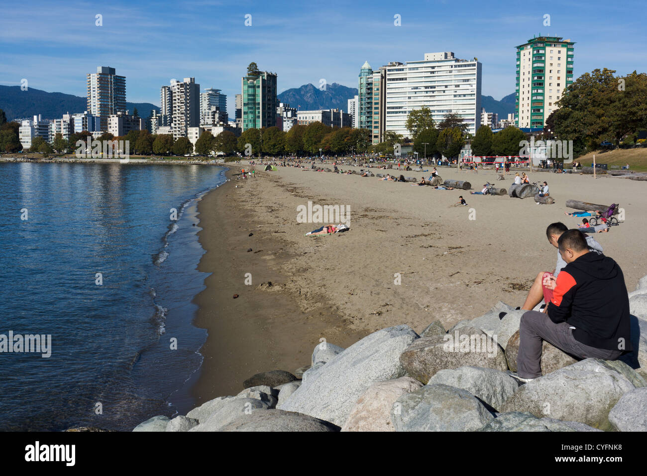 Vancouver english bay beach hi-res stock photography and images - Alamy