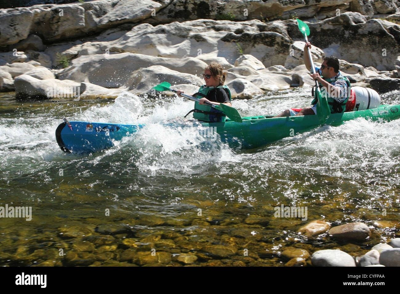 France ardeche canoe hi-res stock photography and images - Alamy