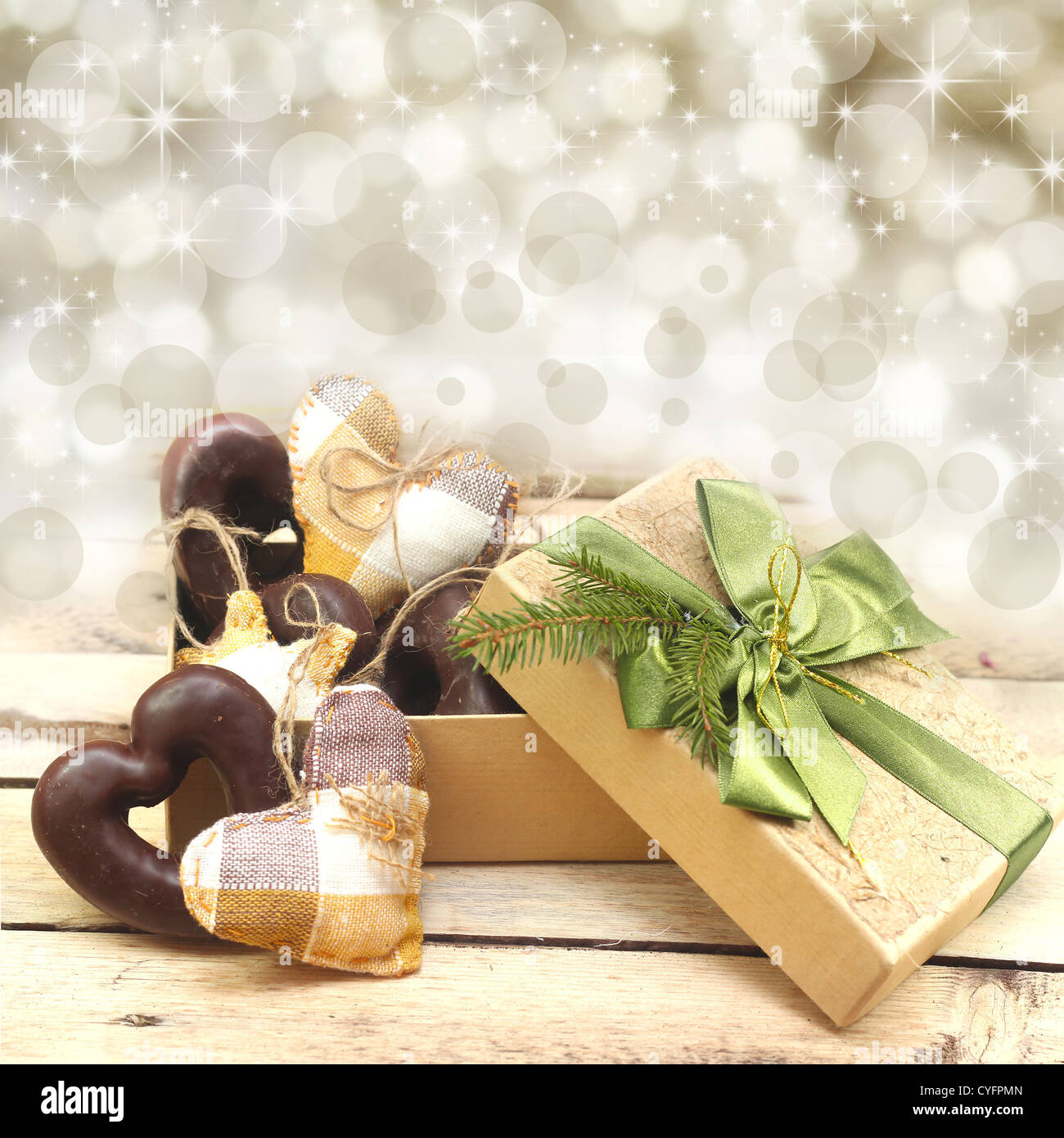 Christmas gift box Stock Photo - Alamy