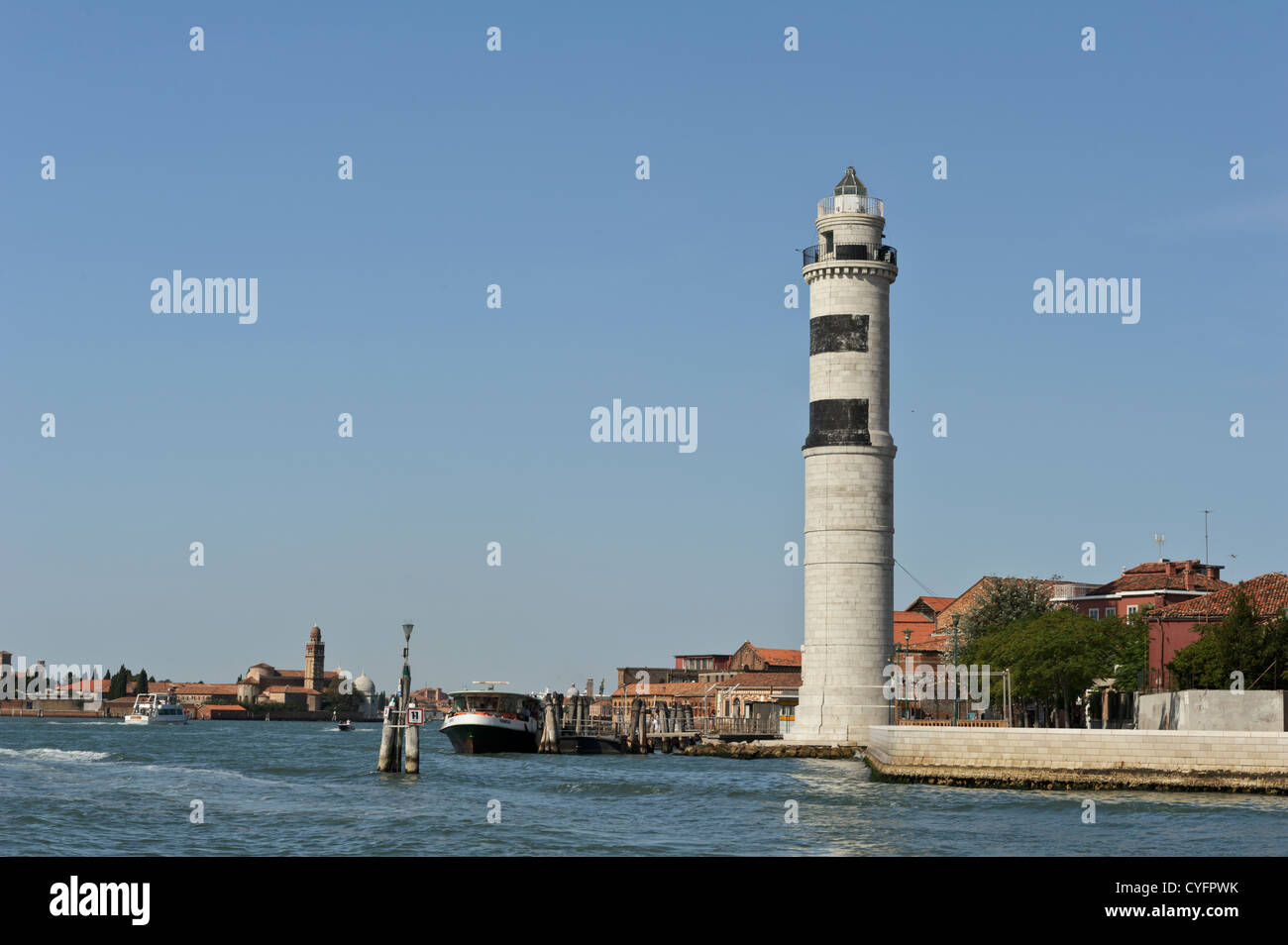 Murano Lighthouse, Venice, Italy Stock Photo - Alamy