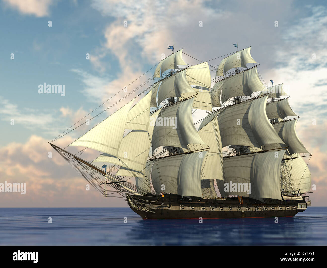 ship in the ocean Stock Photo - Alamy