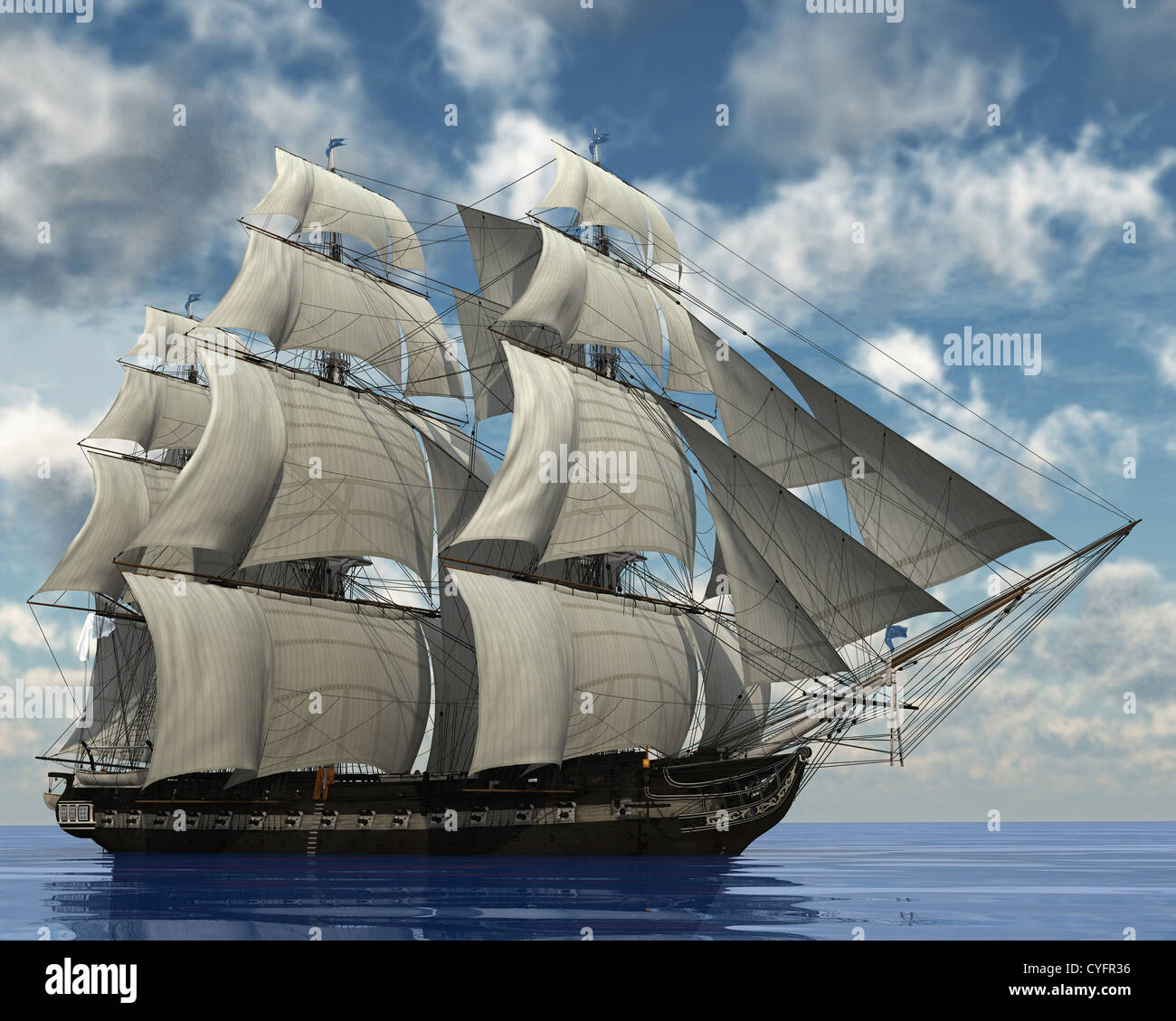 ship in the ocean Stock Photo - Alamy