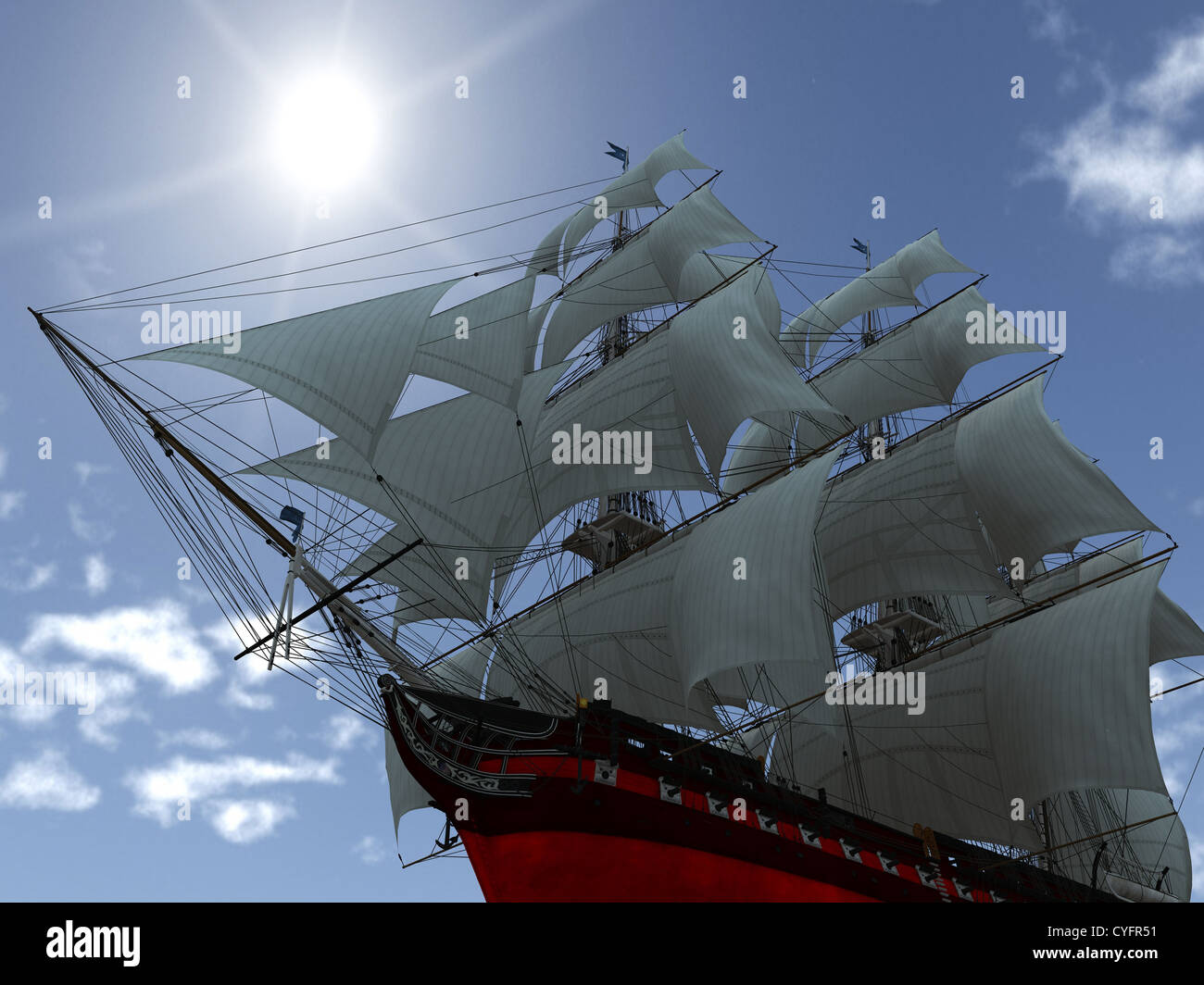 ship in the ocean Stock Photo - Alamy