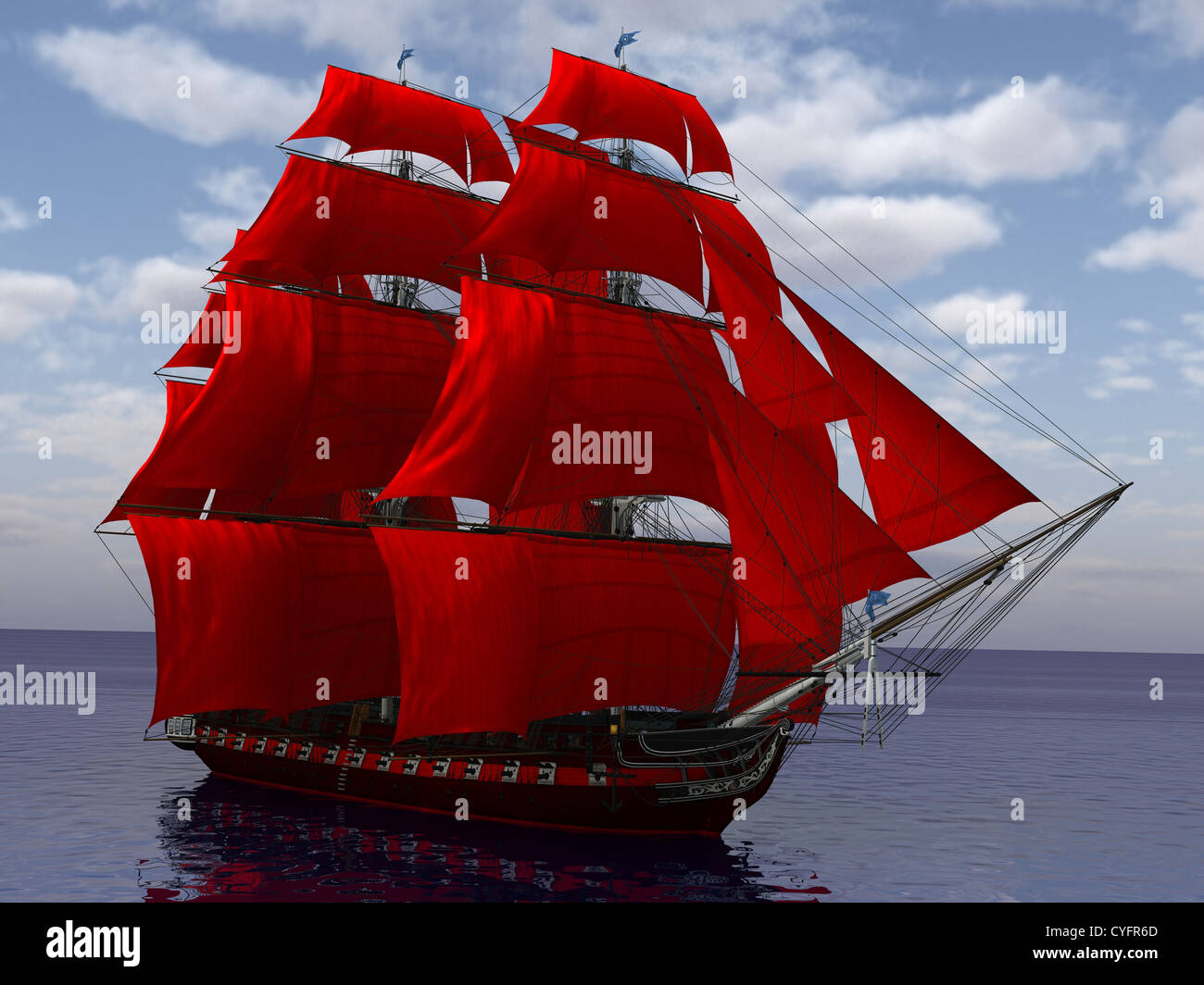 ship in the ocean Stock Photo - Alamy