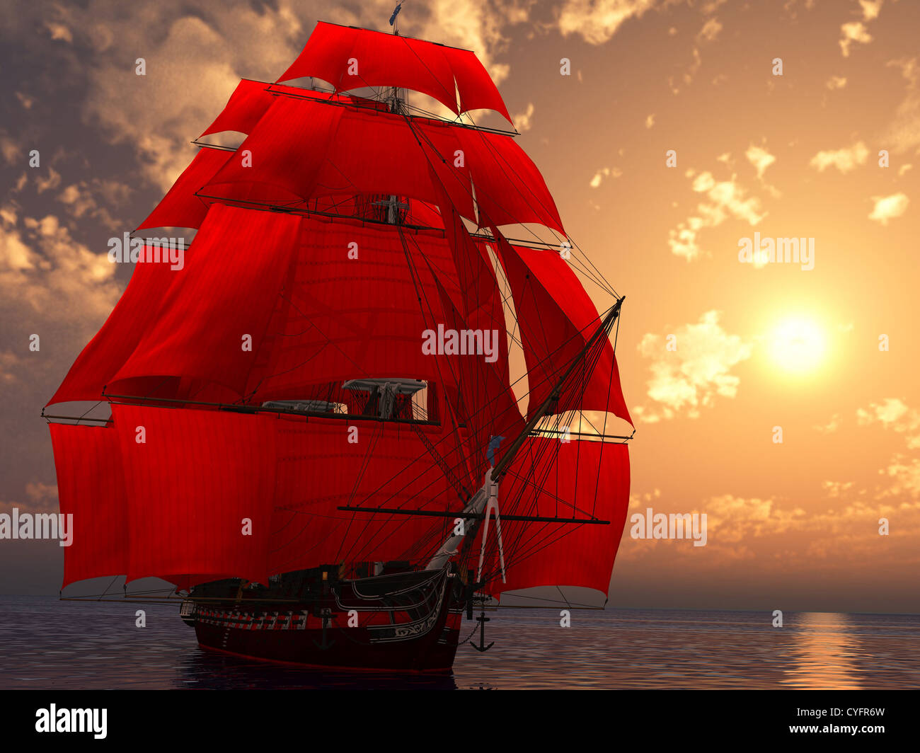ship in the ocean Stock Photo - Alamy