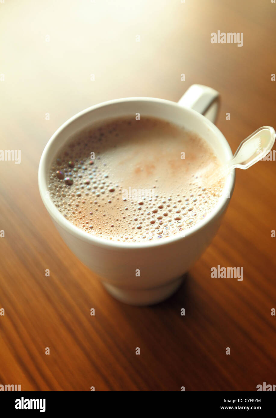 coffee cup on table Stock Photo - Alamy
