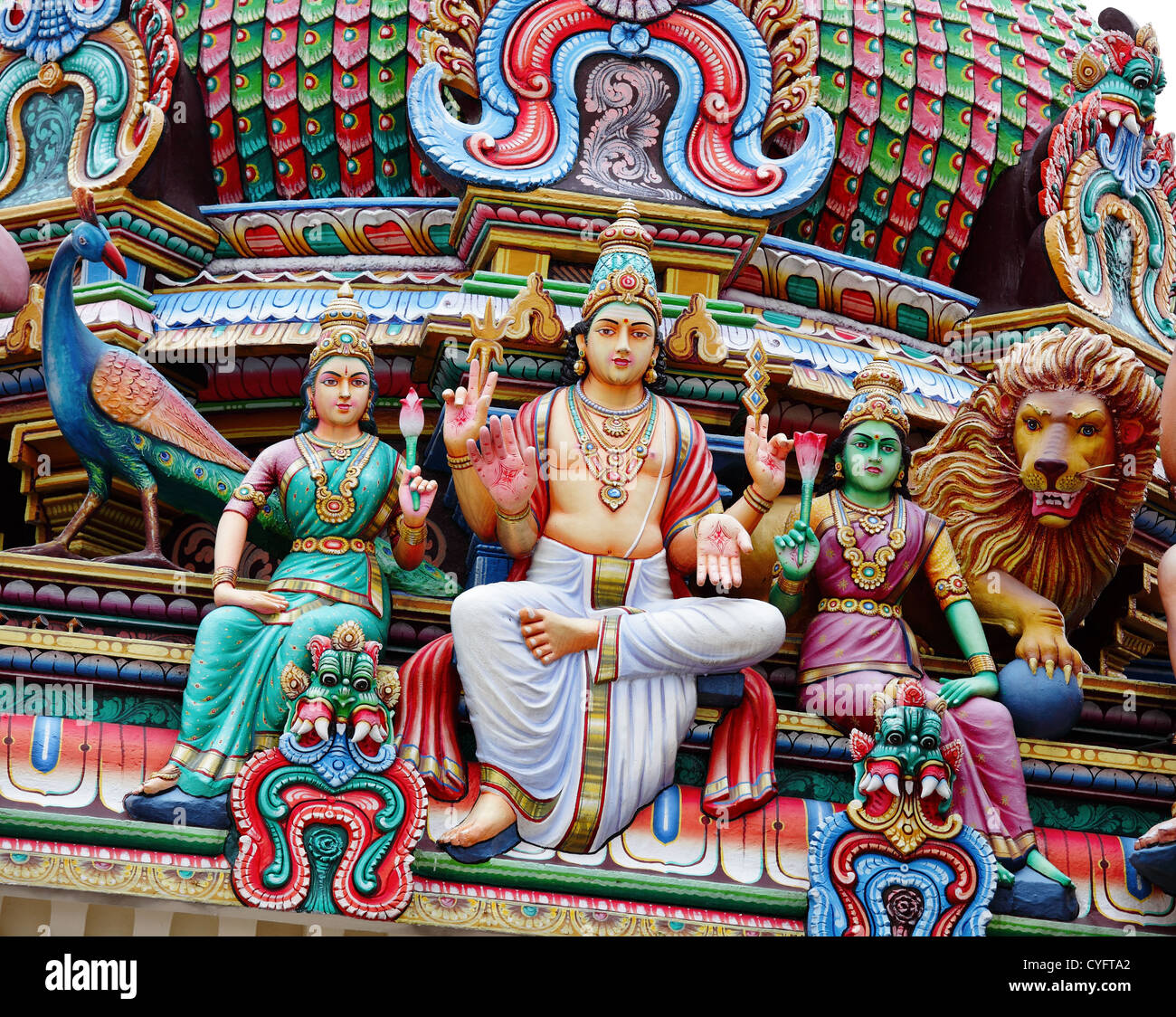 hindu temple statue Stock Photo - Alamy