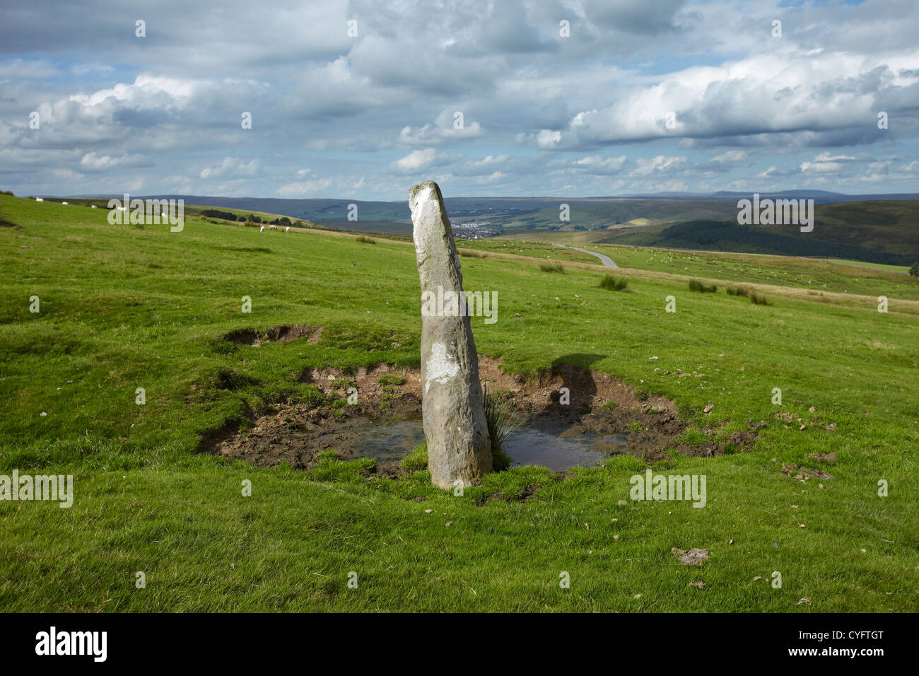 Gelligaer standing stone hi-res stock photography and images - Alamy