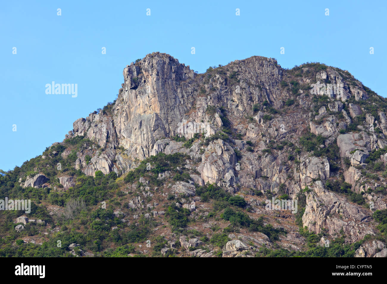 Lion Rock in Hong Kong Stock Photo - Alamy