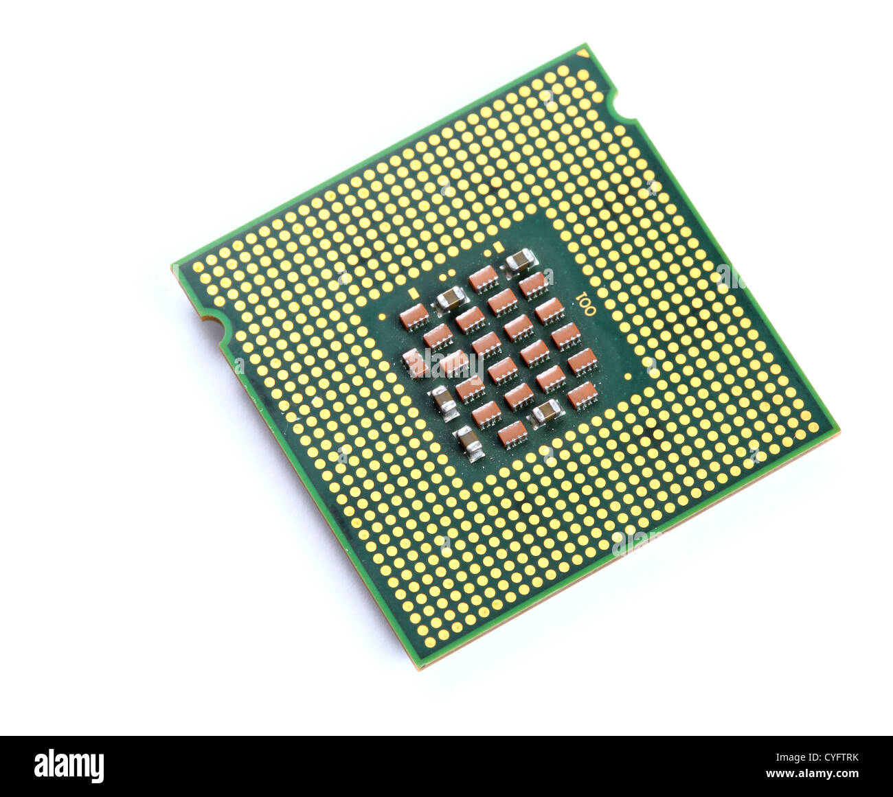 CPU over white background Stock Photo - Alamy