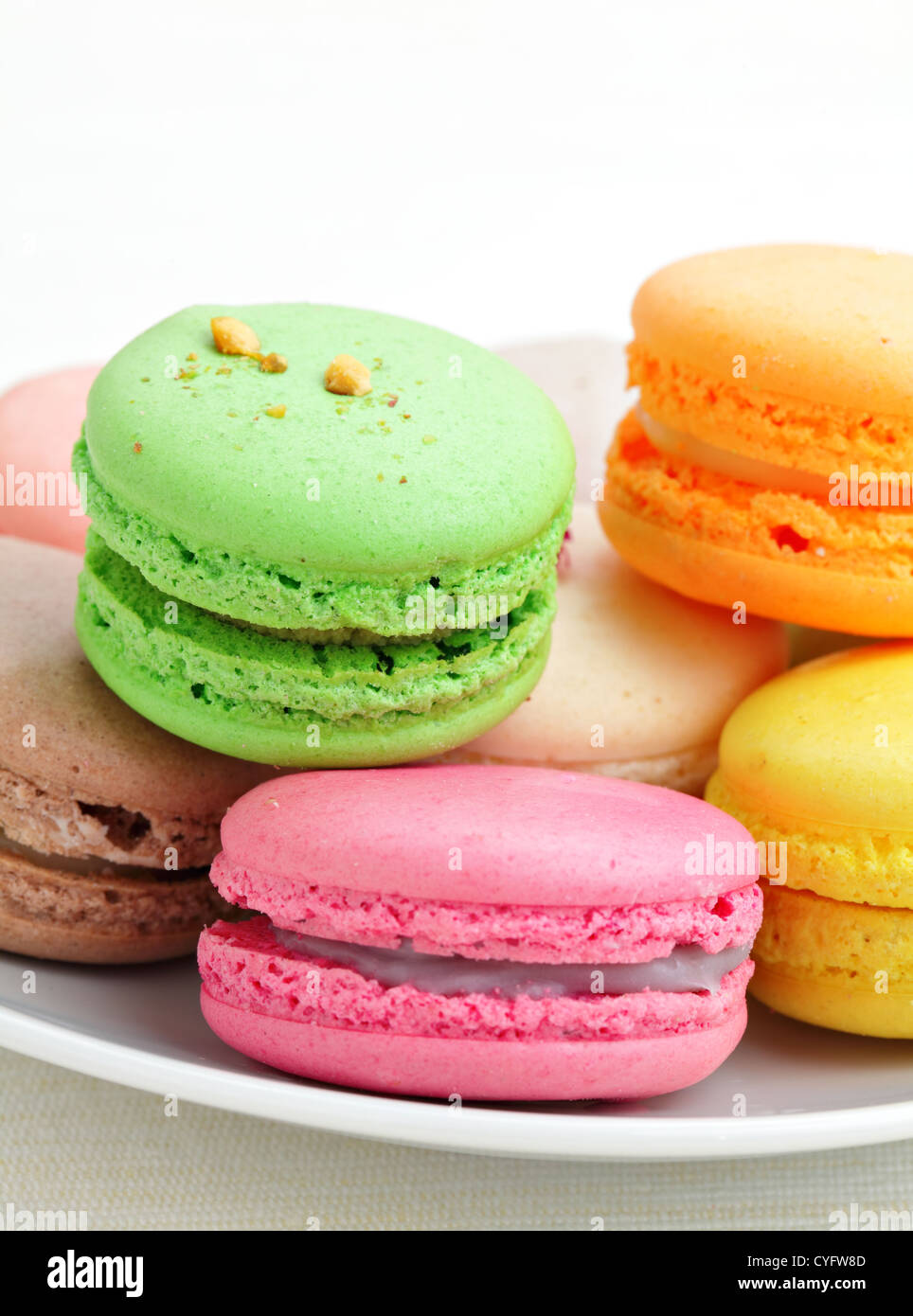 colorful french macarons Stock Photo - Alamy