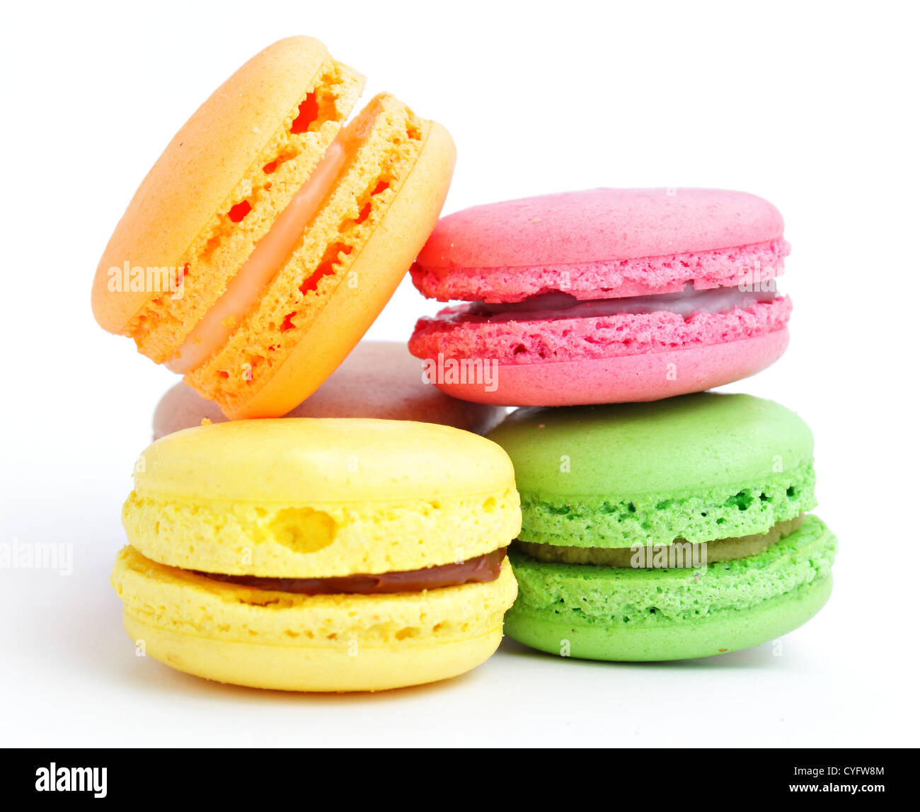 French macaroons macarons Cut Out Stock Images & Pictures - Alamy