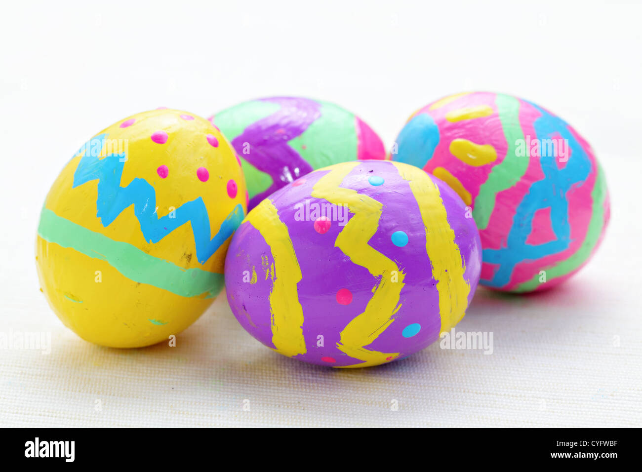 Bright yellow easter eggs hi-res stock photography and images - Alamy