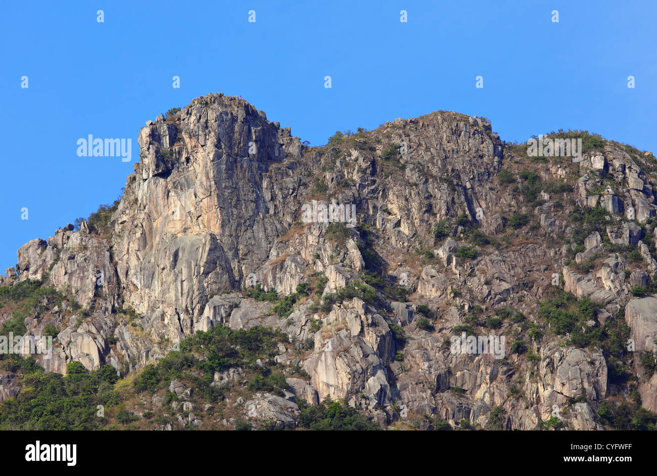 Lion Rock in Hong Kong Stock Photo - Alamy